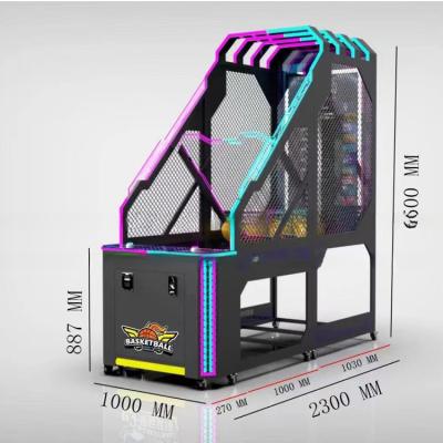 China Coin Operated Basketball Arcade Machine 55 Inch LCD Screen 250cm Height CE Certified for sale