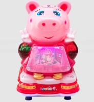 China Peppa Pig 3D Kiddie Ride Swing Machine 100×75×70cm 100W Coin Operated for Game Centers for sale