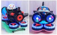 China Spaceship Kiddie Ride Coin Pusher Game Machine 114×74×71cm 100W for Amusement Parks for sale