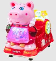 China Peppa Pig 3D Kiddie Ride Swing Machine 100×75×70cm 100W Coin Operated for Game Centers for sale