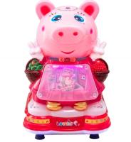 China Dreamland Pig Kiddie Ride Coin Operated Swing Machine 100×75×70cm 50kg for Arcades for sale