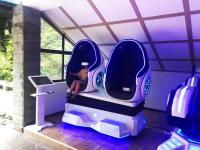 China 9D VR Chair Cinema Dual Seat with Electric Motion Platform 205x110x200cm 200kg Capacity for sale
