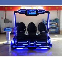 China 3-Seat VR Cinema Game Simulator with Motion Seats - 245x130x245cm Dimensions and 500kg Capacity for sale