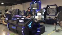 China 350KG 4-Seater 9D VR Simulator with 3-DOF Electric Platform | 250cm x 270cm x 260cm for sale