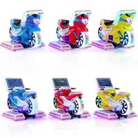 China Kids Arcade Motorcycle Game Machine 80W Coin Operated Ride for Children 3+ Years for sale