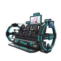 China 9D VR Roller Coaster Cinema 4 Seats 3.5x1.8x2.5m 220V Electric Dynamic Platform for sale