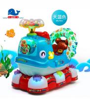 China Coin Operated Kiddie Ride Baby QQ Whale with Music 116x71x98cm 100W for Entertainment Halls for sale