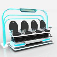 China 9D VR Simulator 4 Seats 300x175x210 cm Virtual Reality Cinema for Theme Park for sale