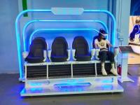 China 9D VR Simulator 4 Seats 300x175x210 cm Virtual Reality Cinema for Theme Park for sale