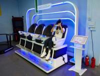 China 9D VR Simulator 4 Seats 300x175x210 cm Virtual Reality Cinema for Theme Park for sale