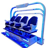 China 9D VR Simulator 4 Seats 300x175x210 cm Virtual Reality Cinema for Theme Park for sale