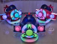 China Dreamland Coin Operated Kiddie Ride Happy Plane Electric Kids Airplane for Indoor Game Zone 104x106x90cm for sale
