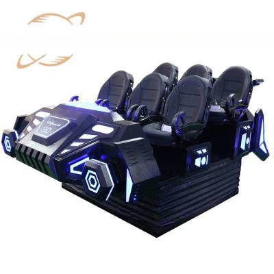 China 9D VR Spaceship Cinema 6 Seats 335x225x220cm Dynamic Motion Simulator for Amusement Park for sale