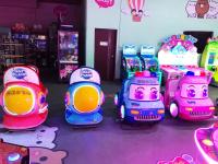 China Commercial Coin Operated Rocking Car Kiddie Ride 110x110x80cm Police Car Fiberglass for Children Playground for sale