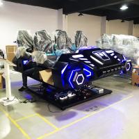 China 9D VR Cinema Simulator 6 Seats Motion VR Amusement Park Equipment 335x225x220cm for sale