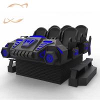 China 9D VR Cinema Simulator 6 Seats Motion VR Amusement Park Equipment 335x225x220cm for sale