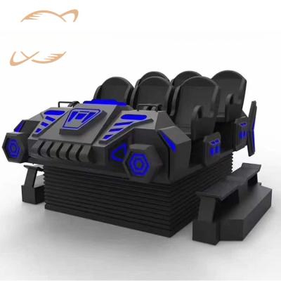 China 9D VR Cinema Simulator 6 Seats Motion VR Amusement Park Equipment 335x225x220cm for sale