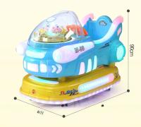 China Coin Operated Kiddie Ride Aircraft 100W 60kg FRP Amusement Swing for Children Mall for sale