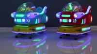 China Coin Operated Kiddie Ride Aircraft 100W 60kg FRP Amusement Swing for Children Mall for sale