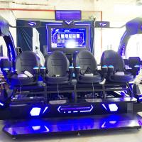 China Dreamland 9D VR Roller Coaster Cinema Machine 4 Players 3.5m x 1.8m x 2.5m with Special Effects for sale