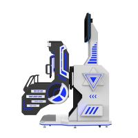 China 9D VR Simulator Chair 360 Rotating Roller Coaster Single Seat 110V 220V Arcade Game Machine for sale