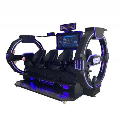 China 9D VR Simulator 4 Seats 3.5m x 1.8m Electric Dynamic Platform for Amusement Park for sale