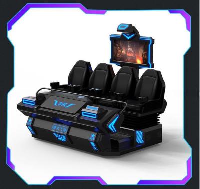 China 4 Player 9D VR Game Machine Virtual Reality Cinema Simulator 250cm 3 DoF Motion Platform for sale