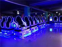 China 9D VR Egg Chair Double Players 43 Inch Screen Roller Coaster Simulator 3 DOF Motion Platform for sale