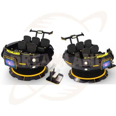 China Dreamland 9D VR Simulator UFO Game Machine 360 Degree Dynamic Rotating Platform 200kg Capacity 420cm for sale