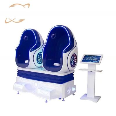 China Dreamland 9D VR Roller Coaster Game Machine Double Player Luxury Egg Chair 200kg Capacity for sale
