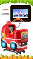 China Coin Operated MP5 Kiddie Ride Fire Truck Kids Video Game Machine 100W 70kg for sale