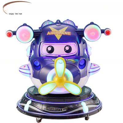 China Dreamland Coin Operated Rotating Lift MP5 Aircraft Kiddie Ride 3D Game Swing Car 80kg 100W for sale
