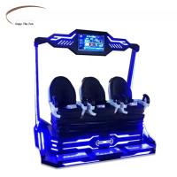China E3 VR Glasses 9D Simulator 3 Seats Motion Chair 245cm for Amusement Center for sale