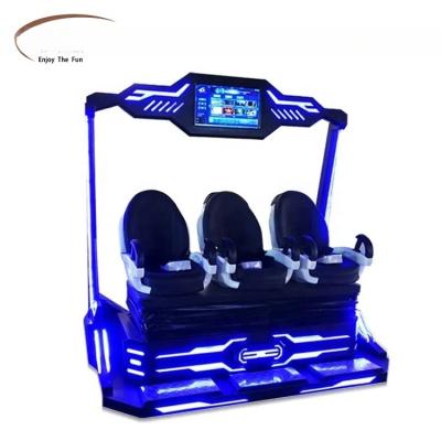 China Three Seats 9D VR Cinema Theater Motion Simulator 380KG CE Certified for sale