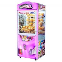 China Crazy Toy 2 Claw Machine 90x80x200 cm Coin Operated Arcade Game with CE Certification for sale