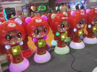 China Children's Coin Operated Capsule Toy Vending Machine 52×60×120cm Gashapon Arcade Game with 1000 Ball Capacity for sale