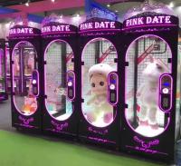 China Commercial Transparent Glass Claw Machine 90x80x200cm CE Certified Prize Crane Arcade for sale