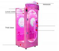 China Commercial Transparent Glass Claw Crane Machine 90x80x200 cm CE Certified for Mall for sale