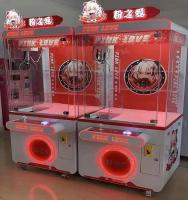 China Coin Operated Transparent Doll Machine 800x860x2200mm CE Certified Claw Crane for sale