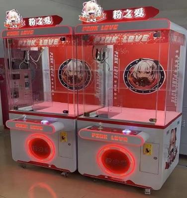 China Coin Operated Transparent Doll Machine 800x860x2200mm CE Certified Claw Crane for sale