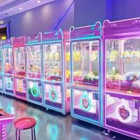 China Dreamland Coin Operated Claw Crane Machine 80x80x200 cm with Bill Acceptor CE Certified for sale