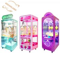 China Dreamland Arcade Claw Crane Machine 80x80x200 cm with Bill Acceptor CE Certified for sale