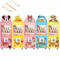 China Dreamland Arcade Claw Crane Machine 80x80x200 cm with Bill Acceptor CE Certified for sale