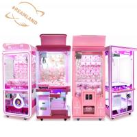 China Dreamland Arcade Claw Crane Machine 80x80x200 cm with Bill Acceptor CE Certified for sale