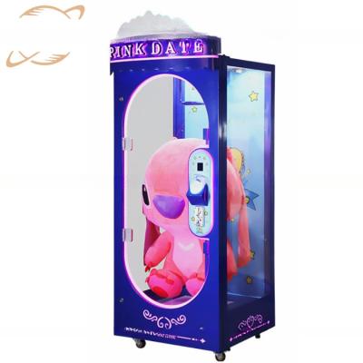 China Dreamland Factory Pink Date Cut Prize Game Machine 80x74x220cm Coin Operated Arcade Claw Machine CE Certified for sale