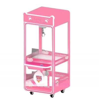 China Pink Coin Operated Claw Machine 90x80x200 cm for Indoor Game Mall CE Certified for sale