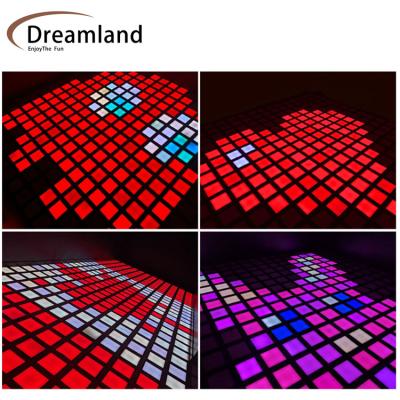 China Interactive LED Floor Game System 30x30cm IP67 Waterproof ABS Jump Game for Gaming Room for sale