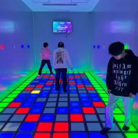 China Interactive LED Dance Floor Game IP67 Waterproof ABS 10x16m Custom Sizes for Game Centers for sale
