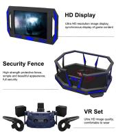 China 9D VR Simulator Ride HTC Vive Walking Platform 250cm 1kW Immersive Virtual Reality for sale