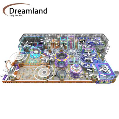 China Naughty Castle Indoor Playground Equipment for 25-100 Children with Custom Themes and 1-Year Warranty for sale